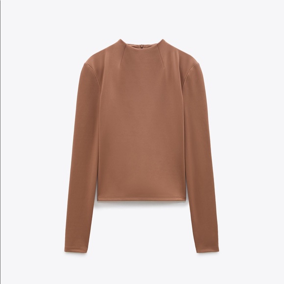 Zara | Tops | Zara Tshirt With Zip | Poshmark
